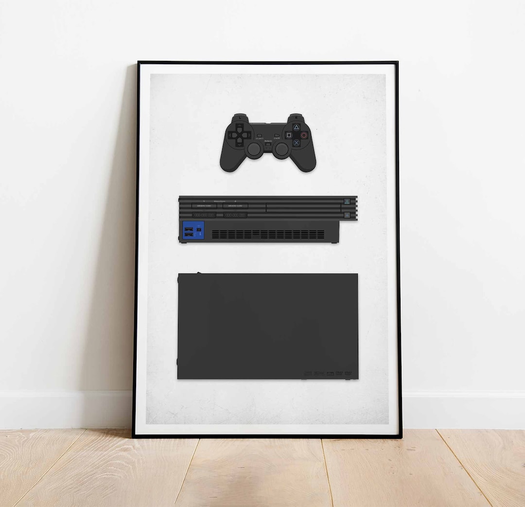 Playstation2 Poster. PS2 Wall Art, Perfect for Man Cave, Kids Room ...