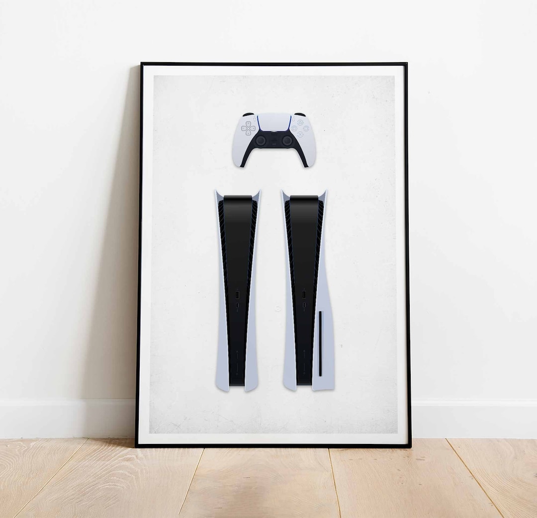 Playstation5 Poster. PS5 Game Console Wall Art, Perfect for Man Cave ...