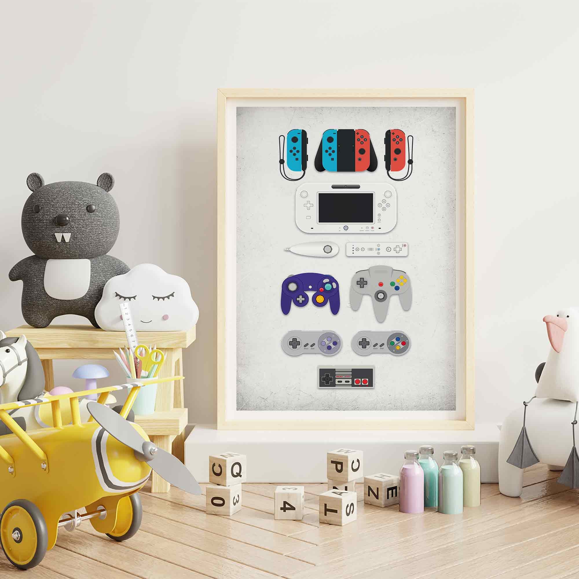 Console Controllers Evolution Poster. From NES to Switch. - Etsy