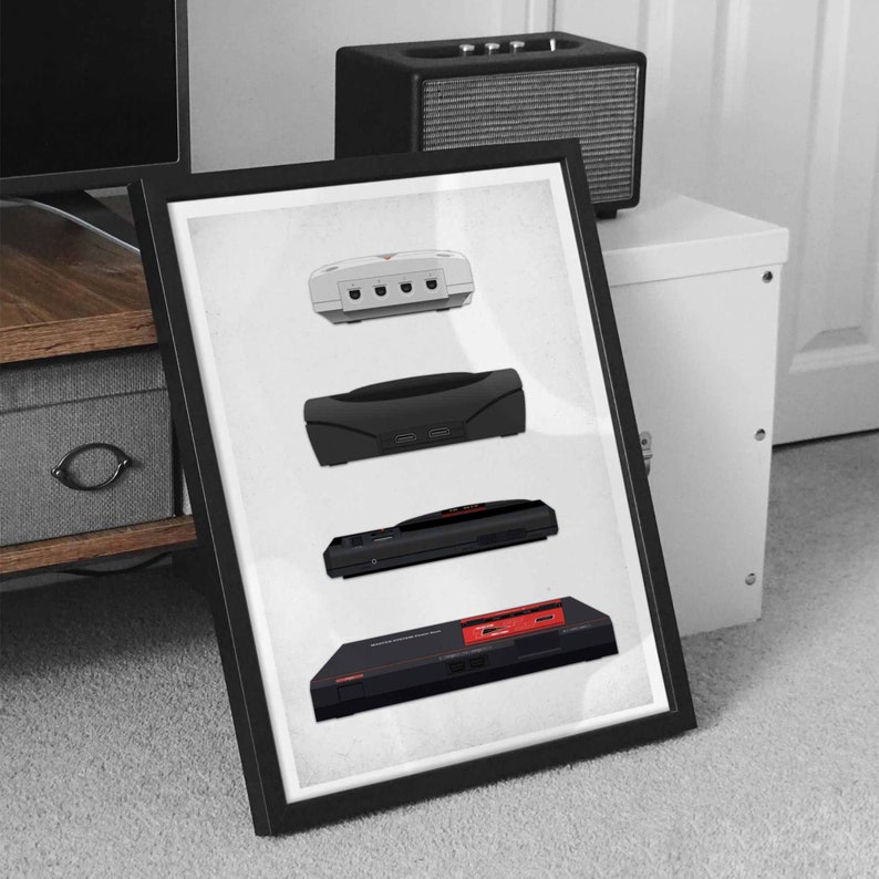 Sega Generations Poster: Vintage Game Console Evolution (digital ...