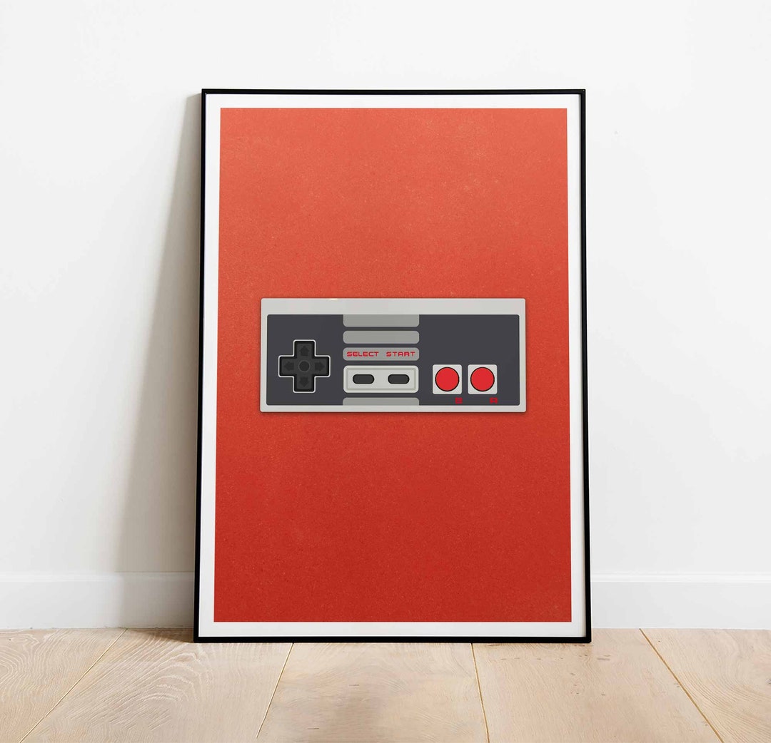 NES Controller Poster: Retro Gaming Room Wall Art (digital Download) - Etsy