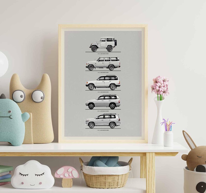 Toyota Land Cruiser Poster: 4x4 off Road Truck Art Print (unframed) - Etsy