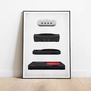 Sega Game Console Wall Art. Sega Generations Poster, Vintage Video Game ...