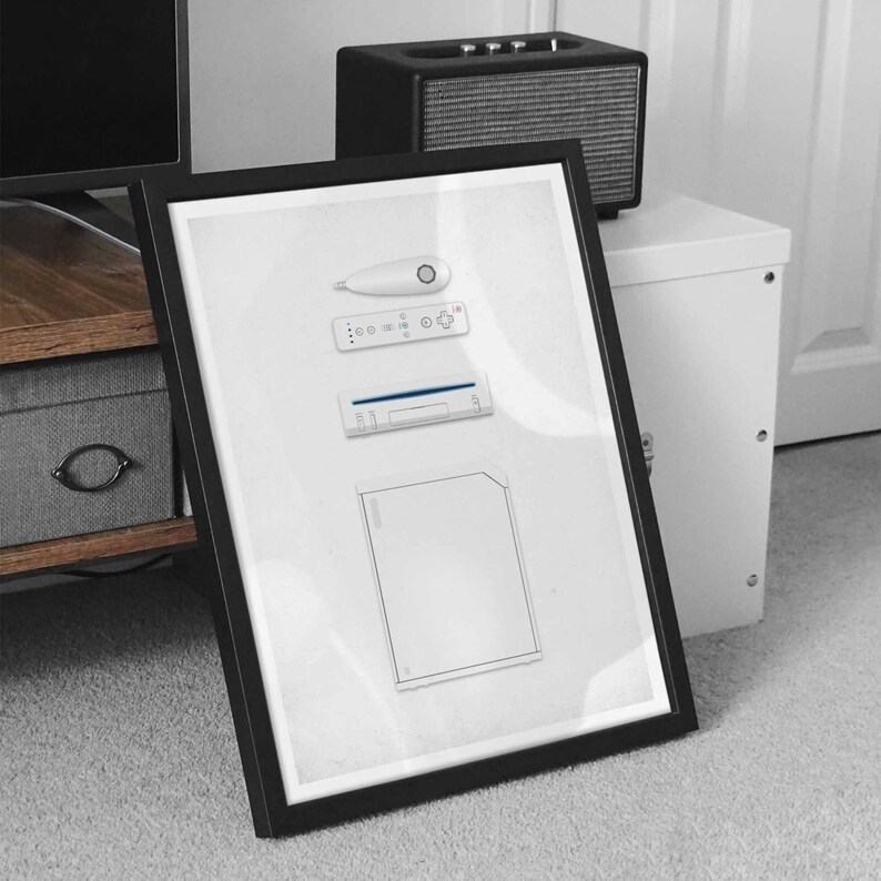 Wii Console Poster: Gaming Room Wall Art (digital Download) - Etsy