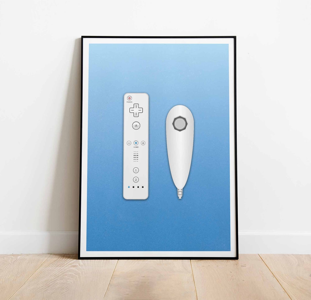 Wii Controller Poster. Gamer Prints, Gamepad Wall Decor, Digital Prints ...