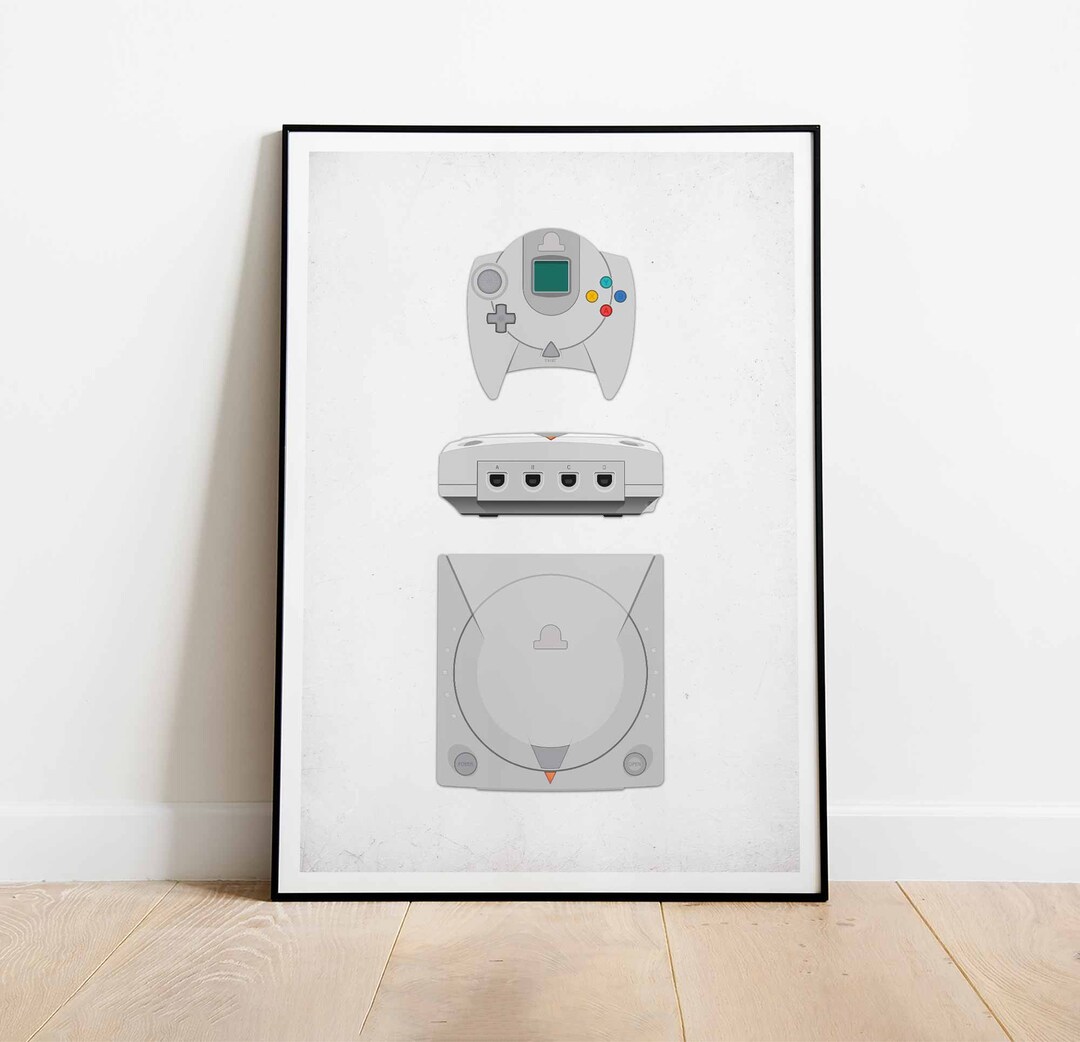 Sega Dreamcast Poster: Retro Console Gaming Room Art (digital Download ...