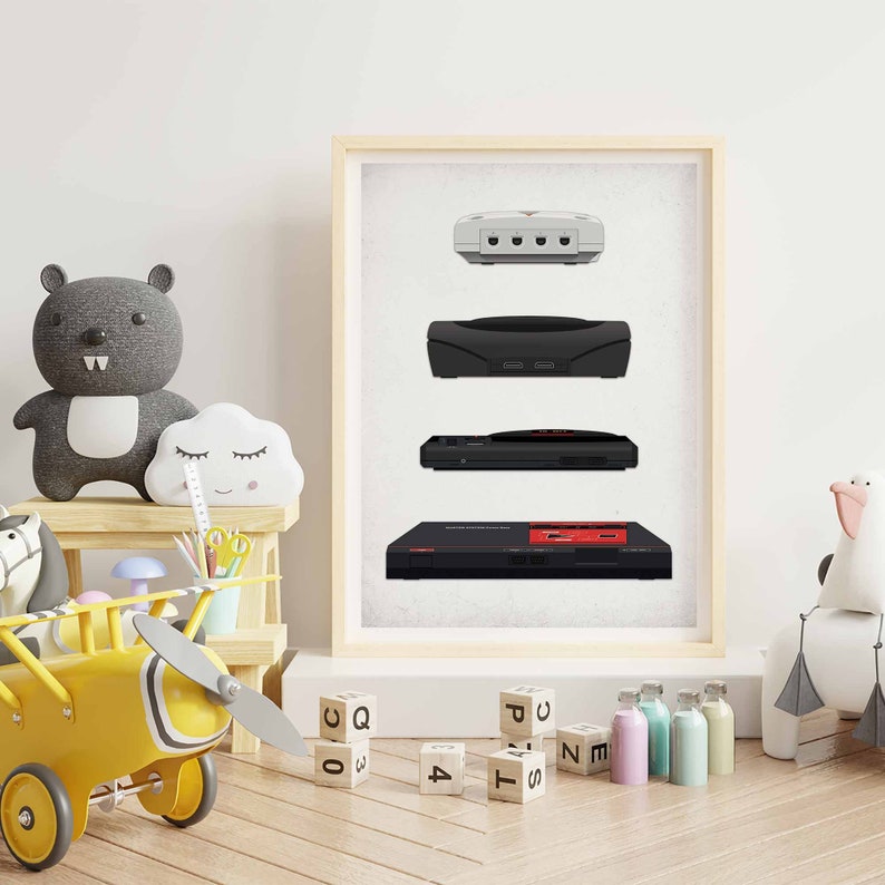 Sega Generations Poster: Vintage Game Console Evolution (digital ...