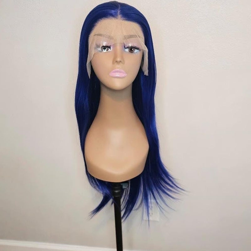 Blue Lace Front Wig - Etsy
