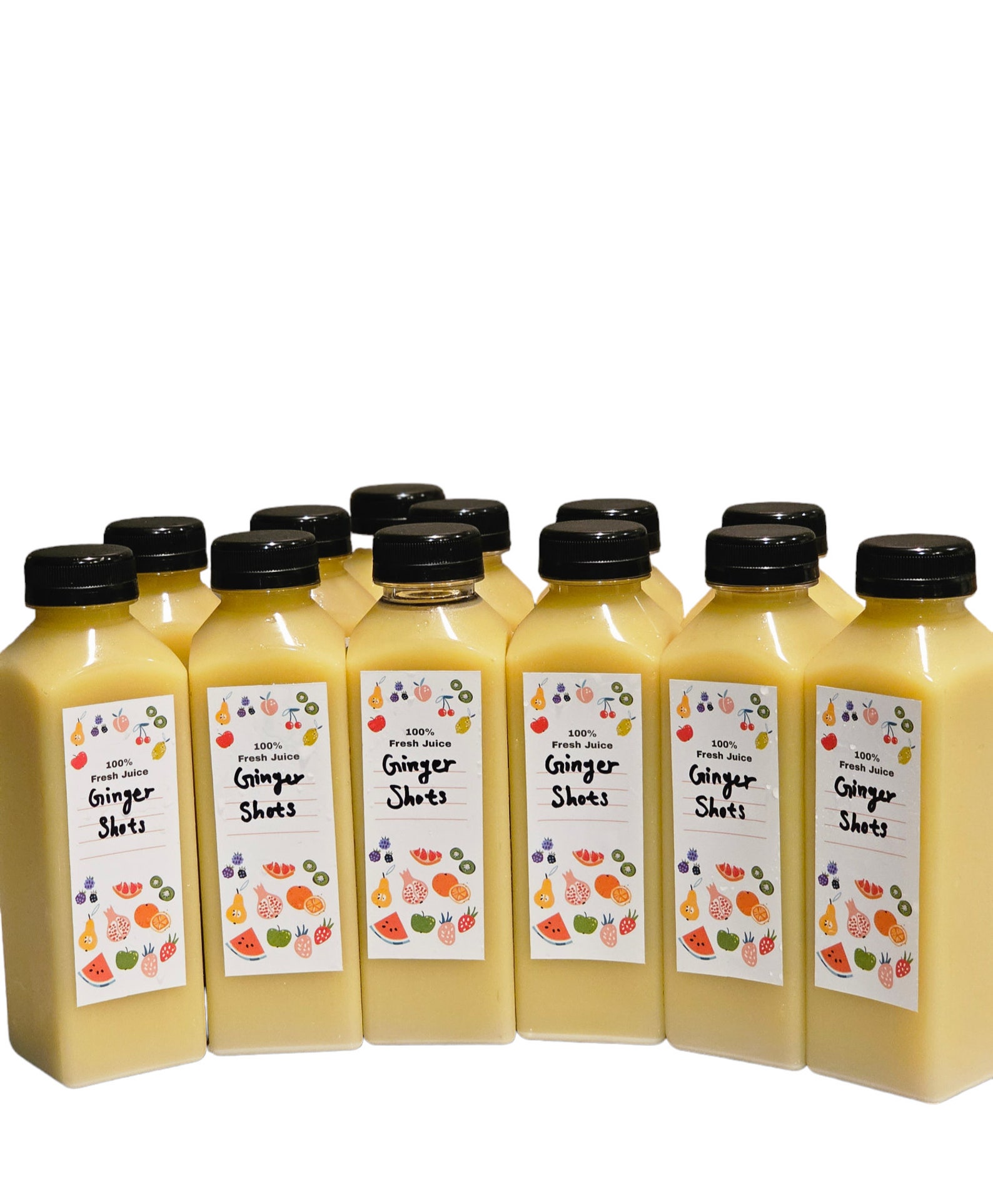 16 Oz Organic Ginger Shots, Ginger Shots With Honey - Etsy