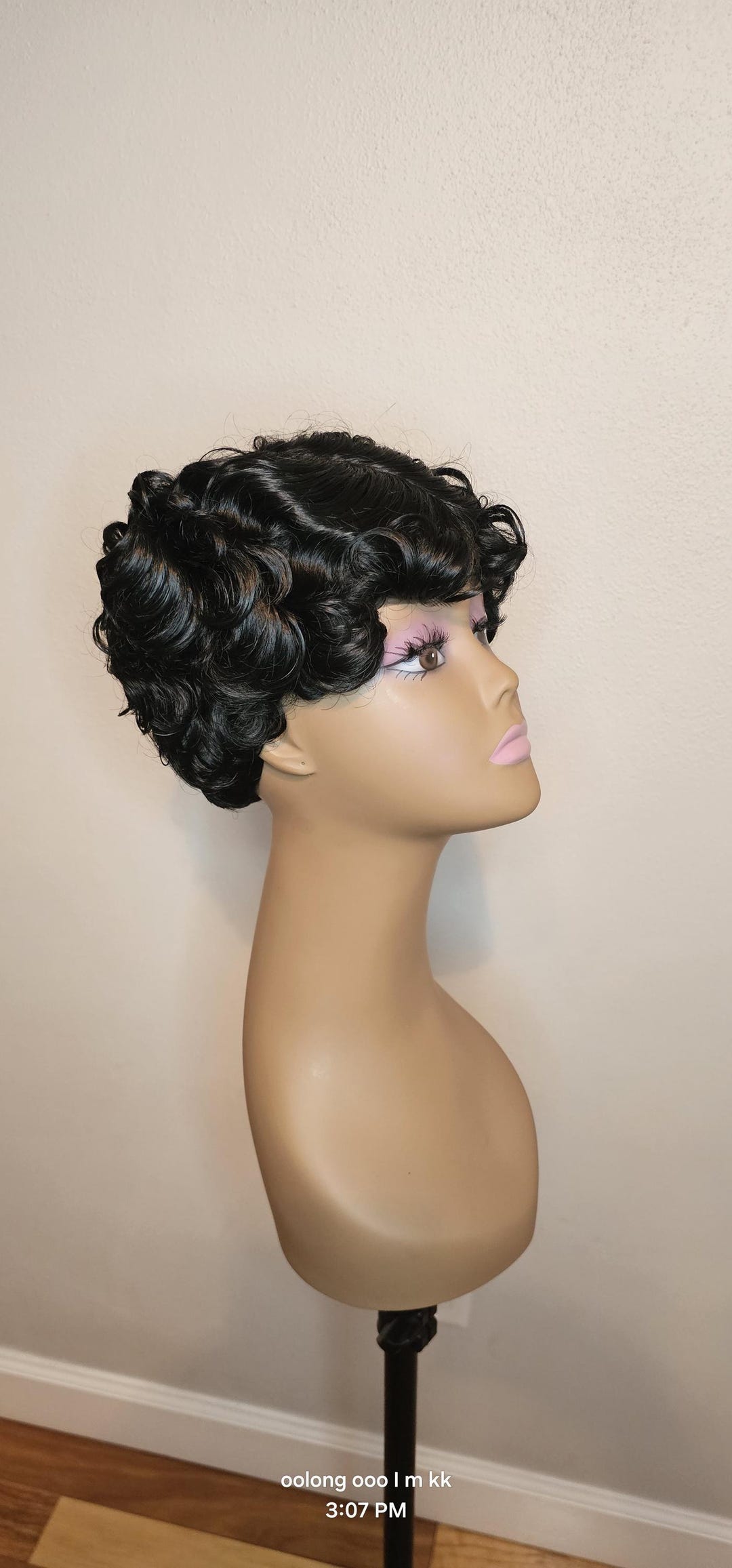 Black Pixie Wig, Short Hair, 6 Inch Synthetic Wig - Etsy
