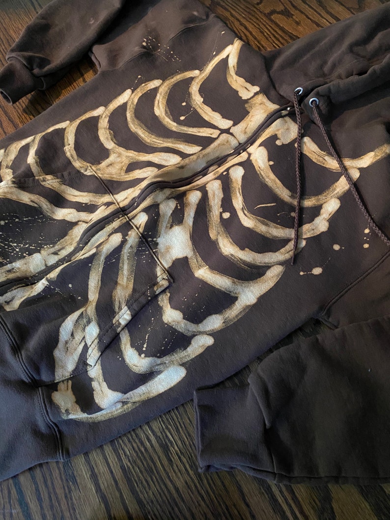 Skeleton Zip up Hoodie UNISEX - Etsy