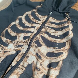 Skeleton Zip up Hoodie UNISEX - Etsy