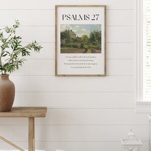 Psalms 27 - Christian Art | Wall Hanging | Wall Art | Digital Design - Etsy
