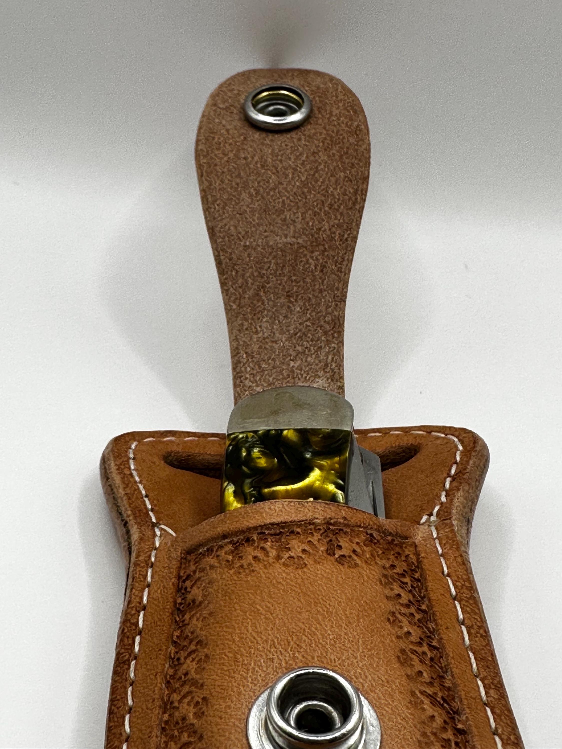 Leather Knife Sheath for Trapper Style Knives - Etsy