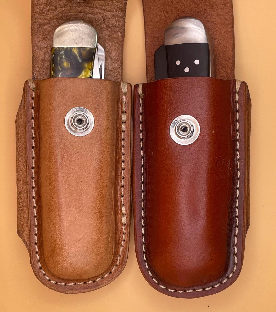 Leather Knife Sheath for Case Trapper Double Blade - Etsy