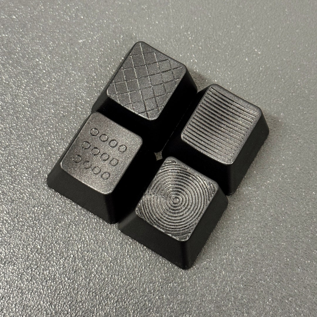 Laser Engraved Textured Tactile Keycaps Crosshatch Dot - Etsy Australia