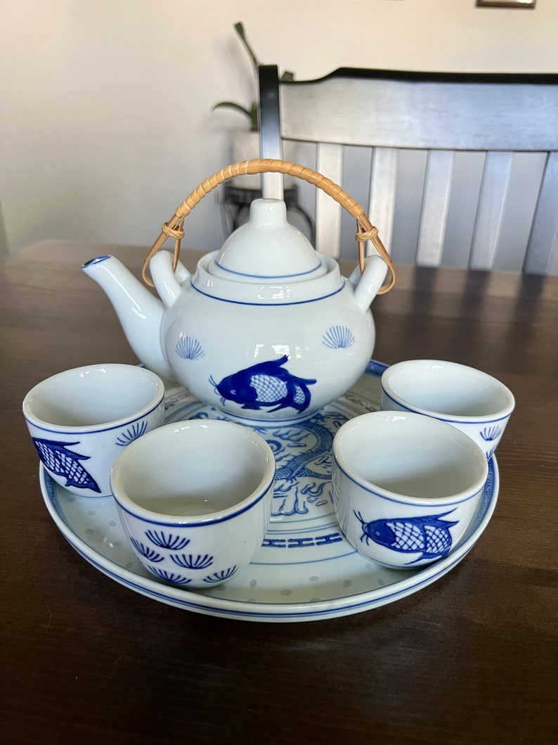 Vintage Chinese Tea Set - Etsy