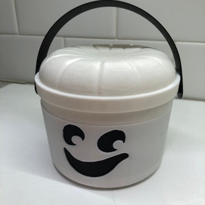 3D Printed Boo Buckets Halloween Retro Candy Dish Candy Bowl Ghost ...