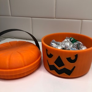 3D Printed Boo Buckets Halloween Retro Candy Dish Candy Bowl Ghost ...