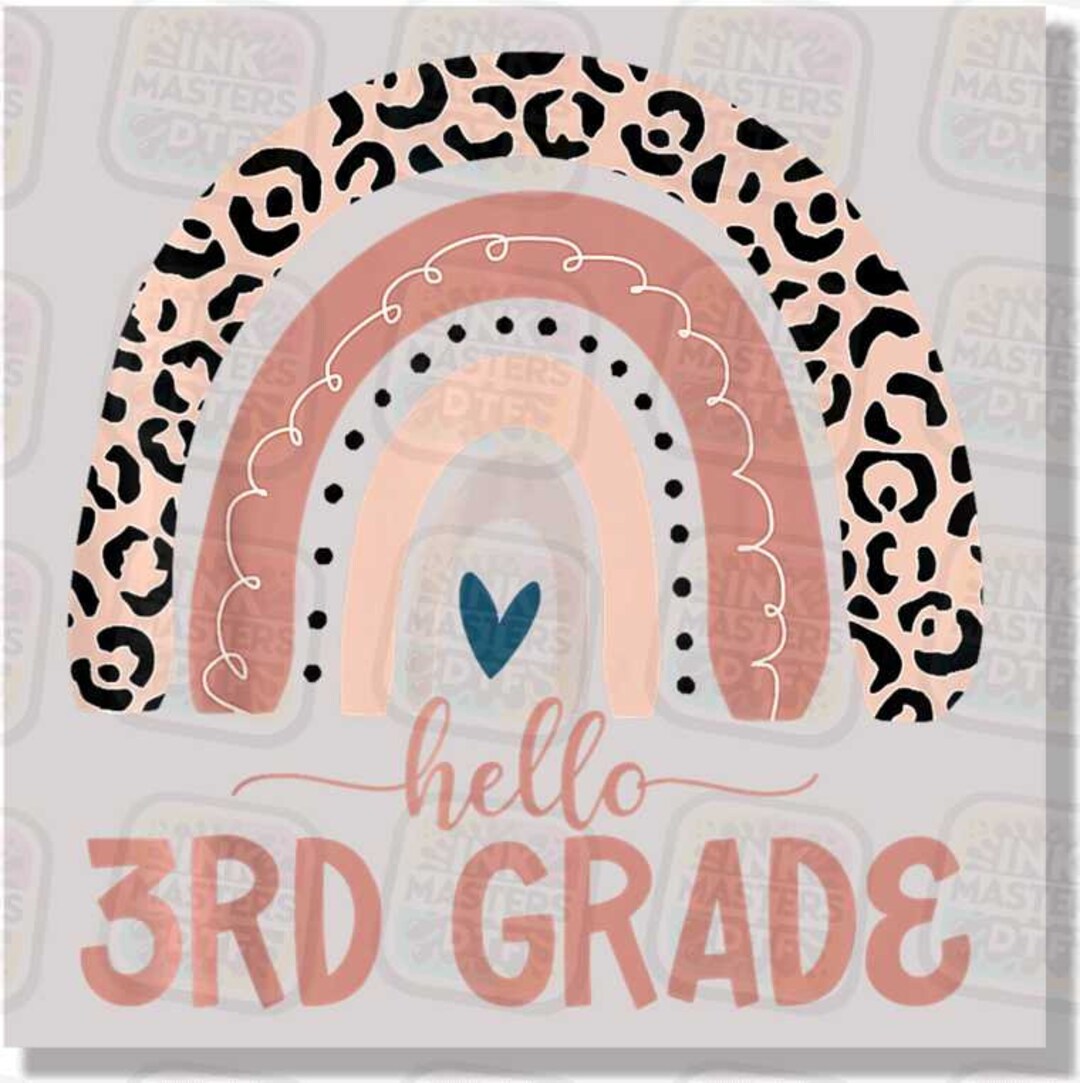 Hello 3rd Grade DTF Transfer - Etsy
