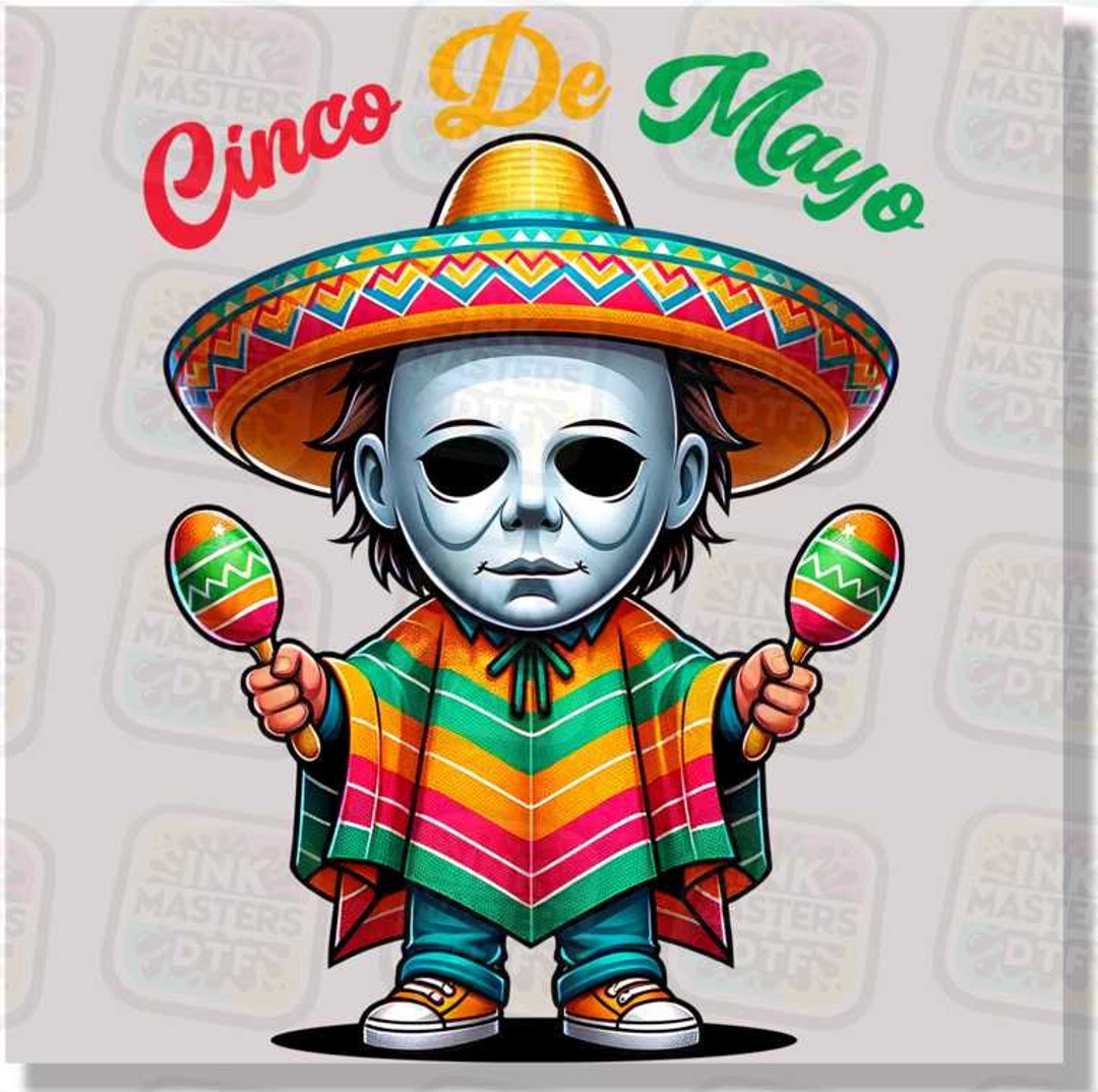 Cinco De Mayo Horror Mike DTF Transfer - Etsy
