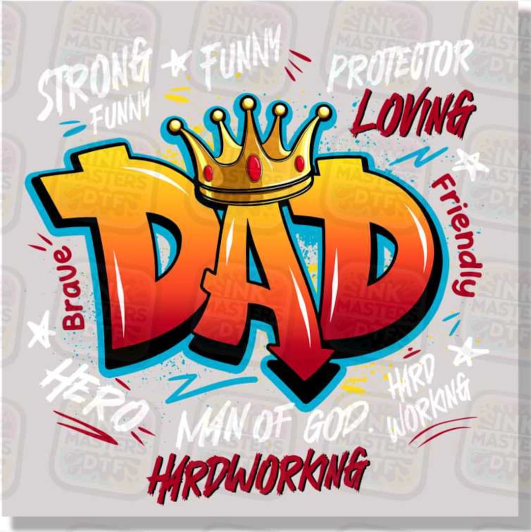 Dad Graffiti DTF Transfer - Etsy