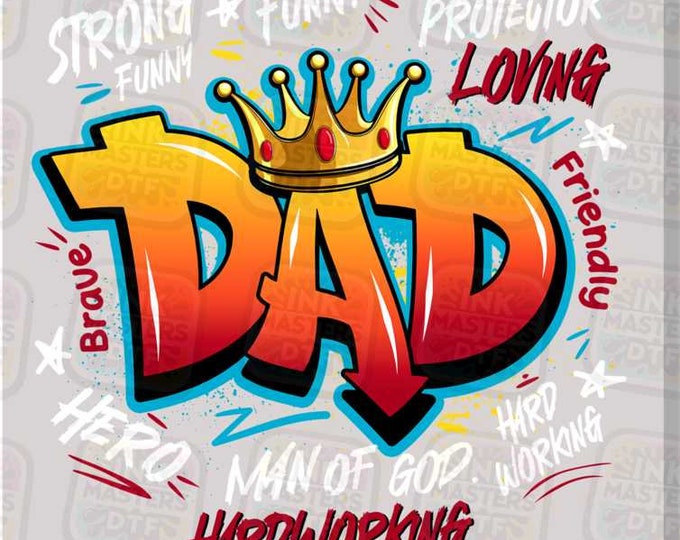 Dad Graffiti DTF Transfer - Etsy