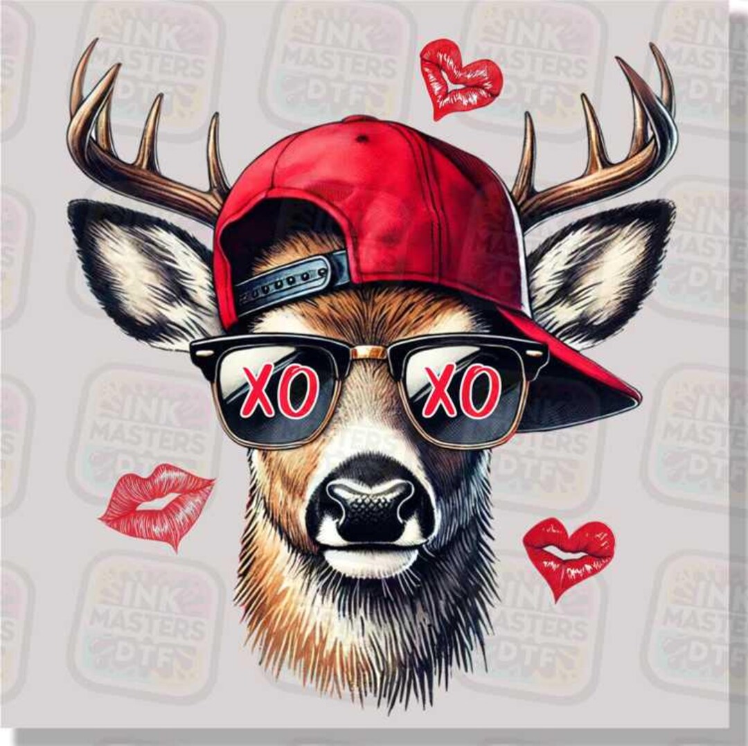 Hunting for Love Valentine Deer | Funny | Valentines Day DTF Transfer ...