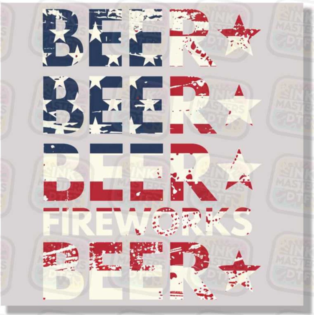 Beer Beer Fireworks Beer DTF Transfer - Etsy