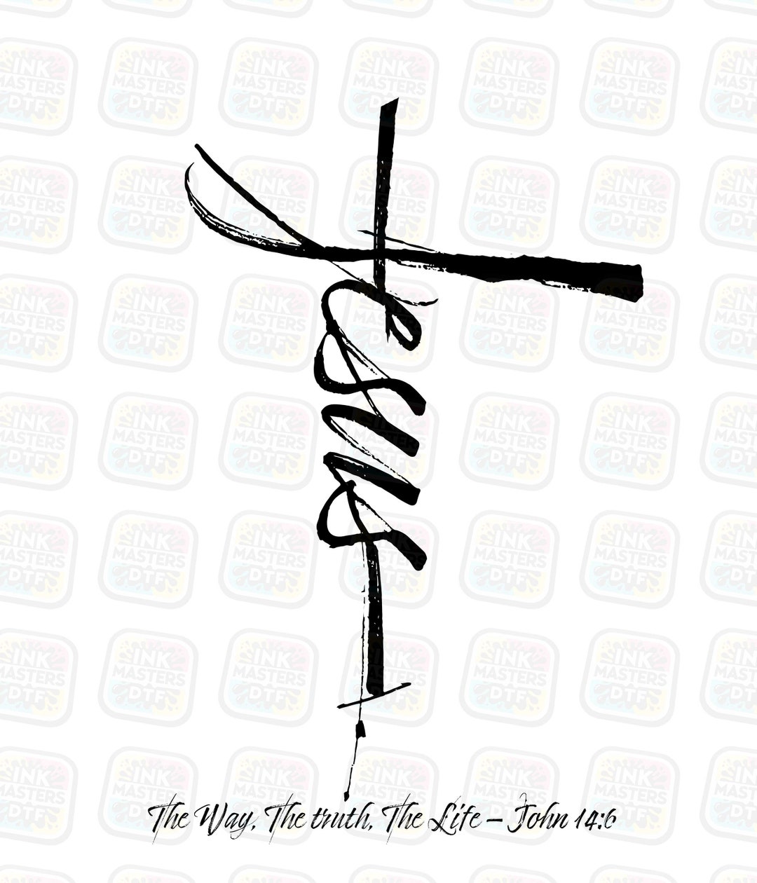 Jesus Cross DTF Transfer - Etsy