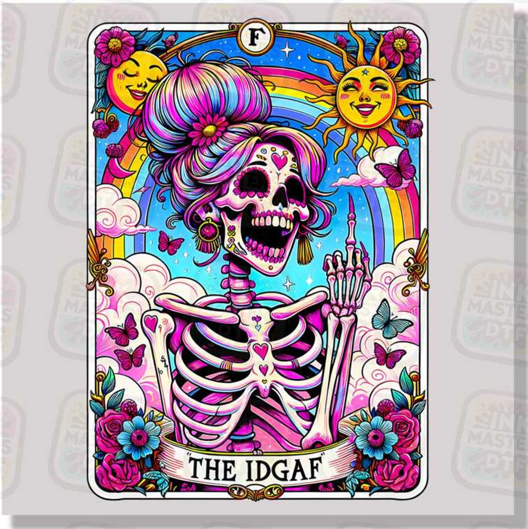 The IDGAF Tarot Card DTF Transfer - Etsy