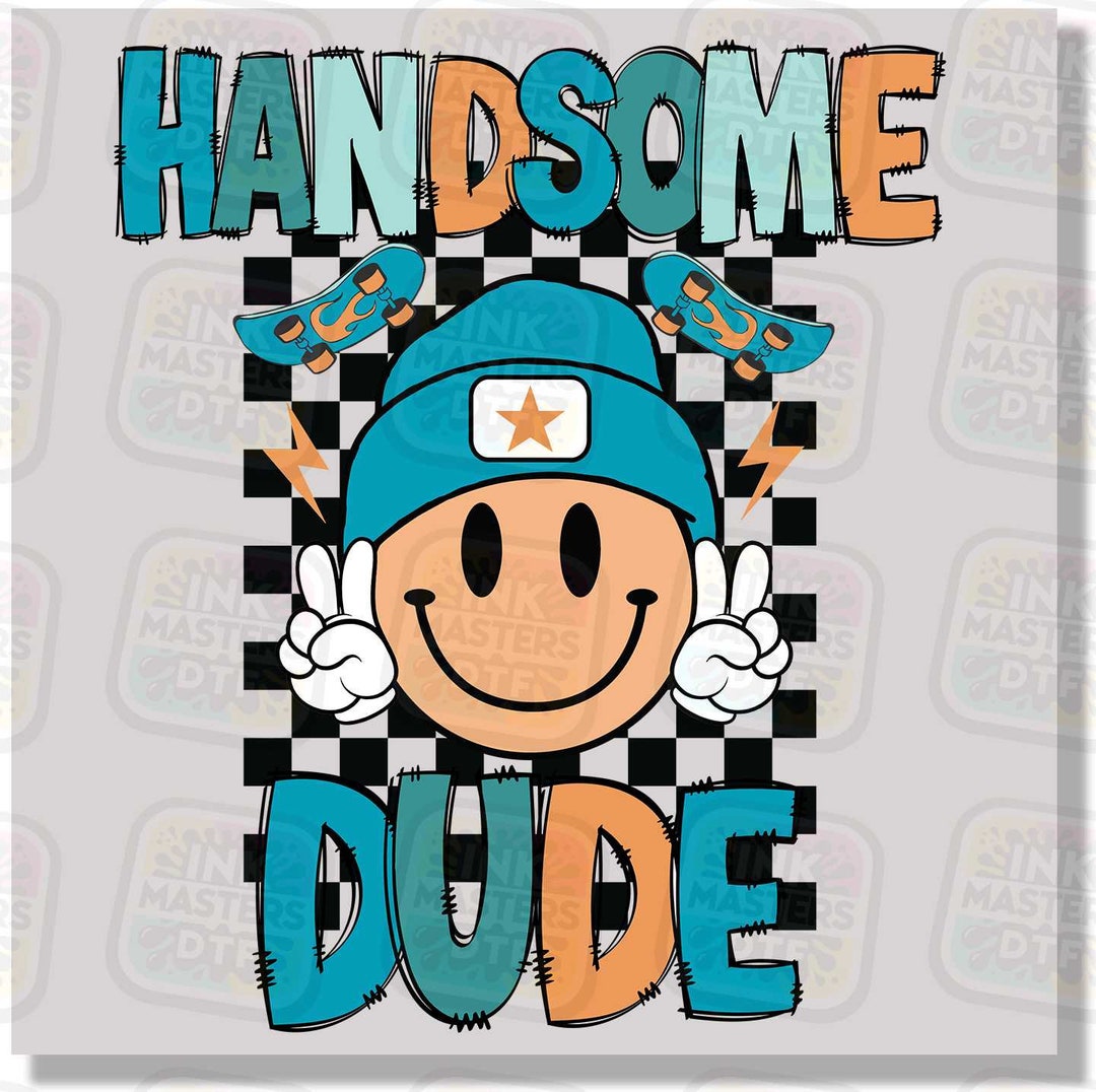 Handsome Dude DTF Transfer - Etsy