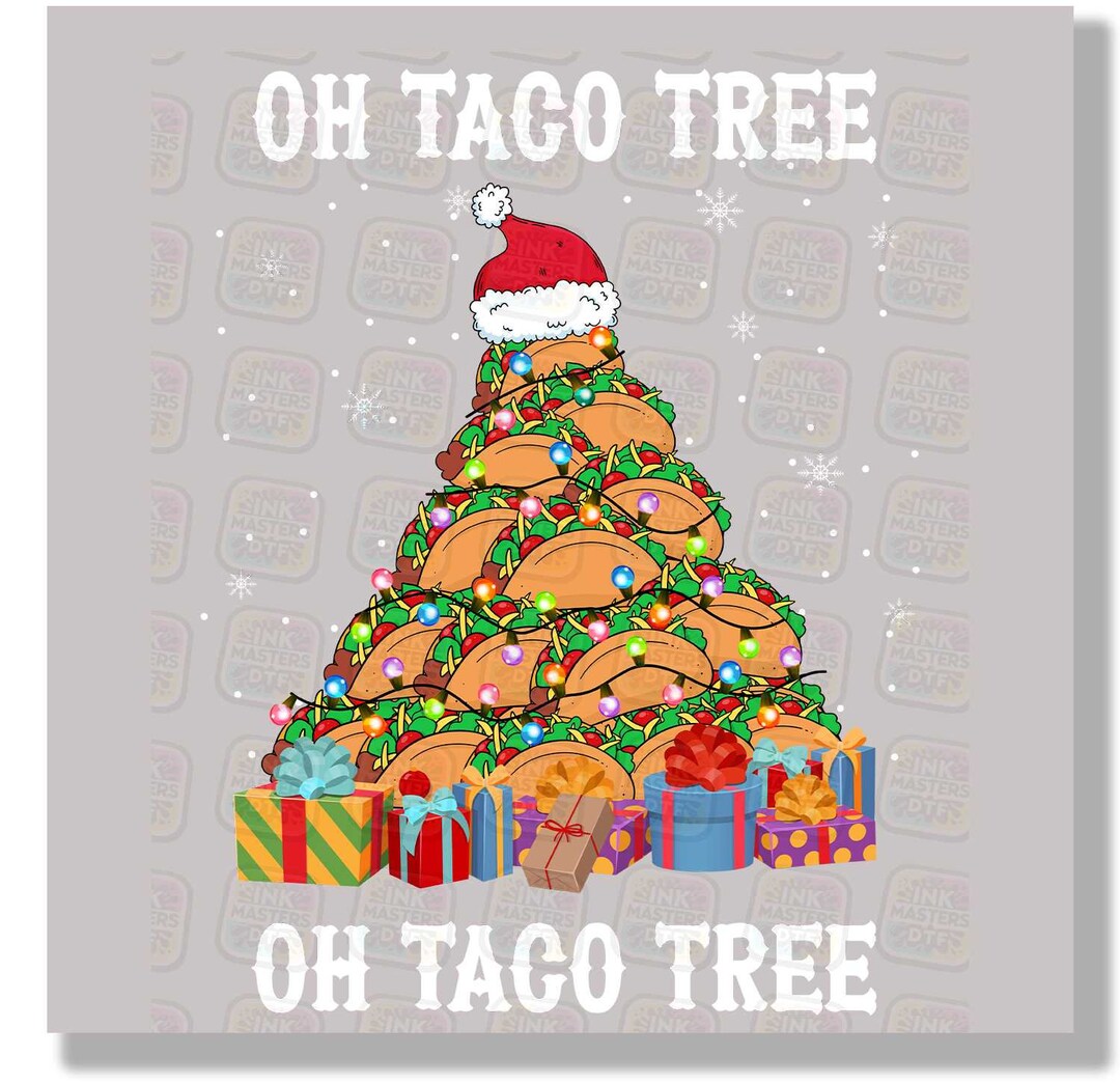 Oh Taco Tree Oh Taco Tree (white Text) DTF Transfer - Etsy