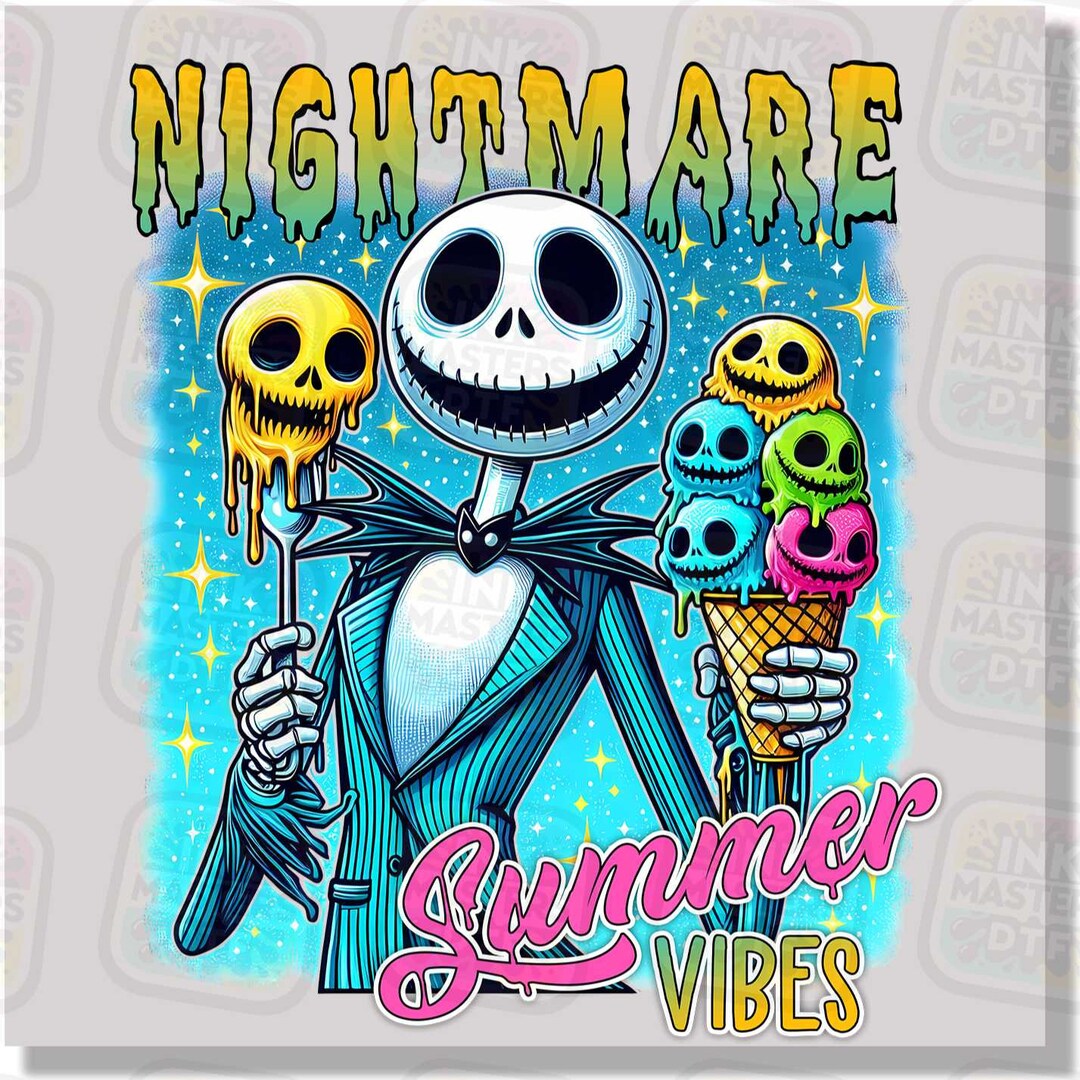 Nightmare Summer Vibes DTF Transfer - Etsy