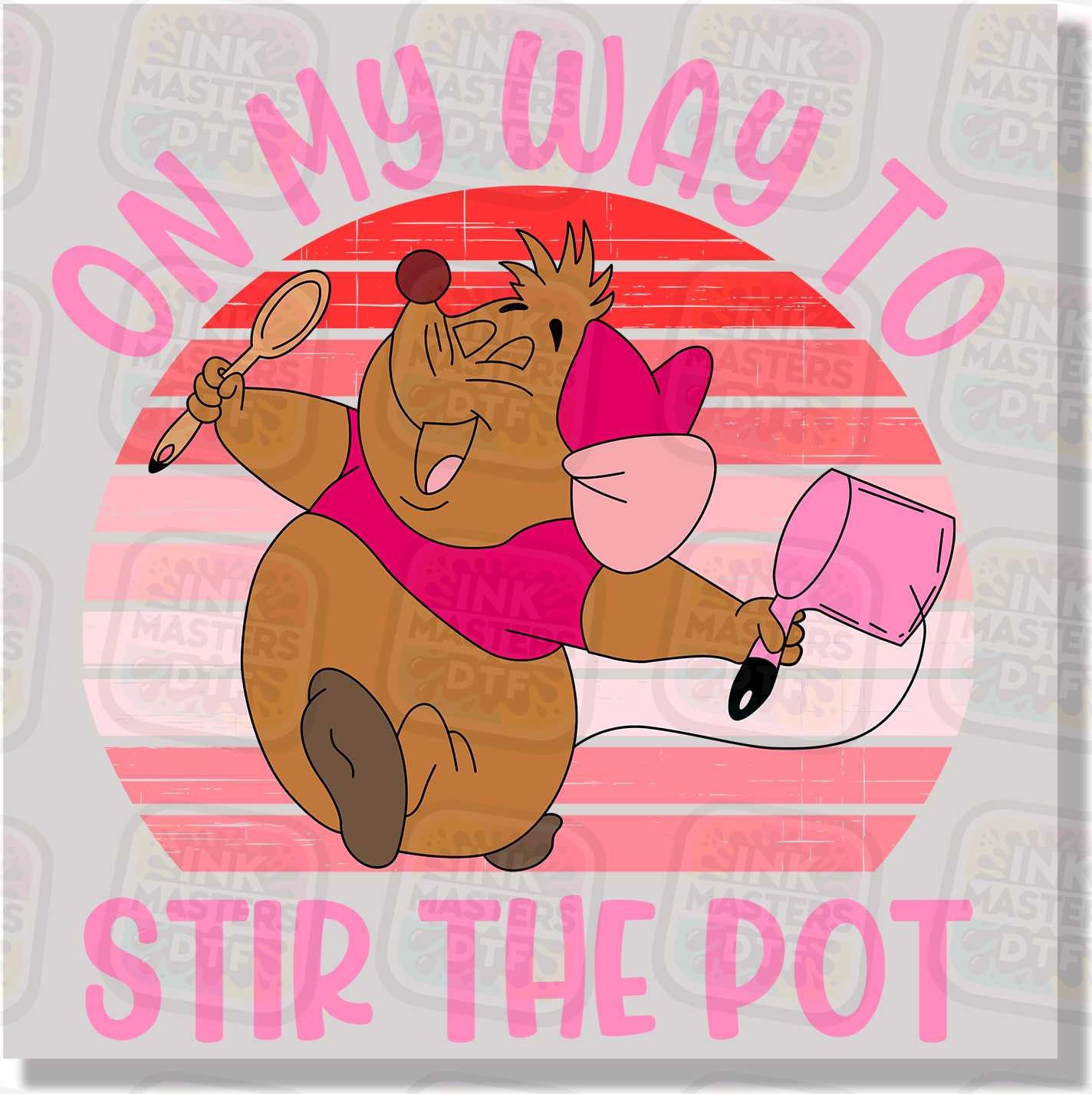 On My Way to Stir the Pot DTF Transfer - Etsy