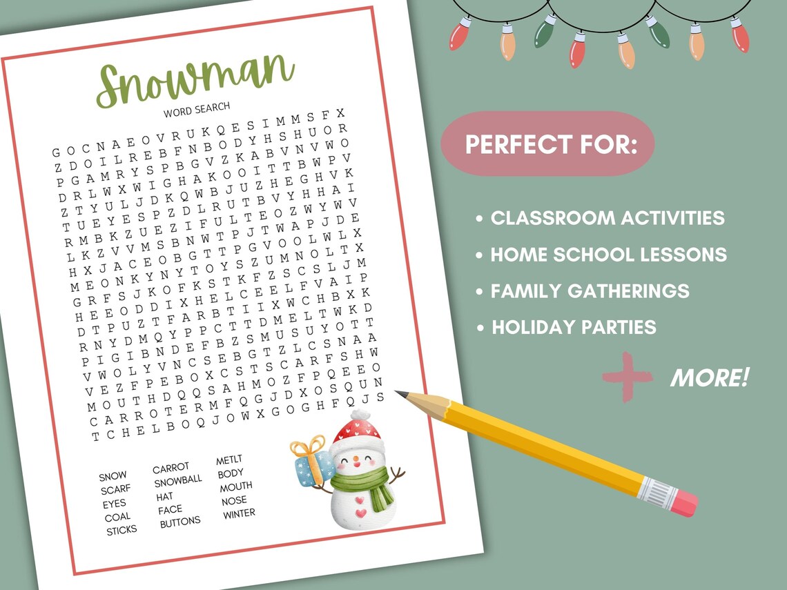 Christmas Word Search Bundle, Holiday Word Searches, Nativity Word ...