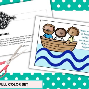 The Miraculous Catch Bible Craft, Miracles of Jesus, Bible Craft for ...