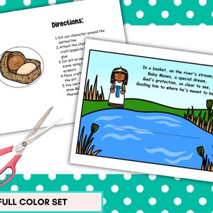 Baby Moses Bible Craft for Kids, Old Testament Bible Story for Kids ...