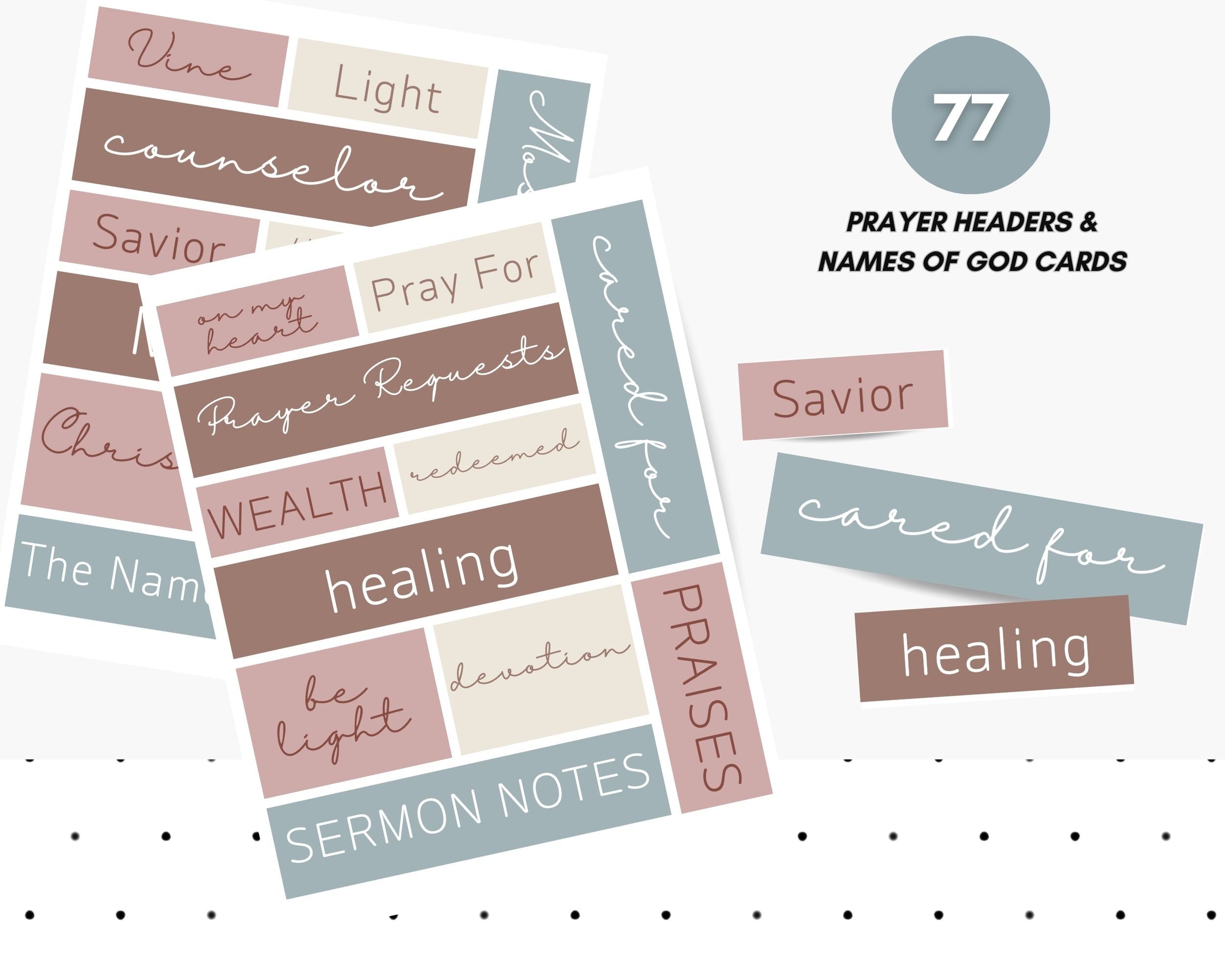Printable Prayer Board Kit, Scripture Cards (PDF Download) - Etsy