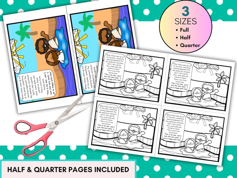 Jesus is Baptized Bible Craft for Kids, Holy Spirit, Sunday School ...