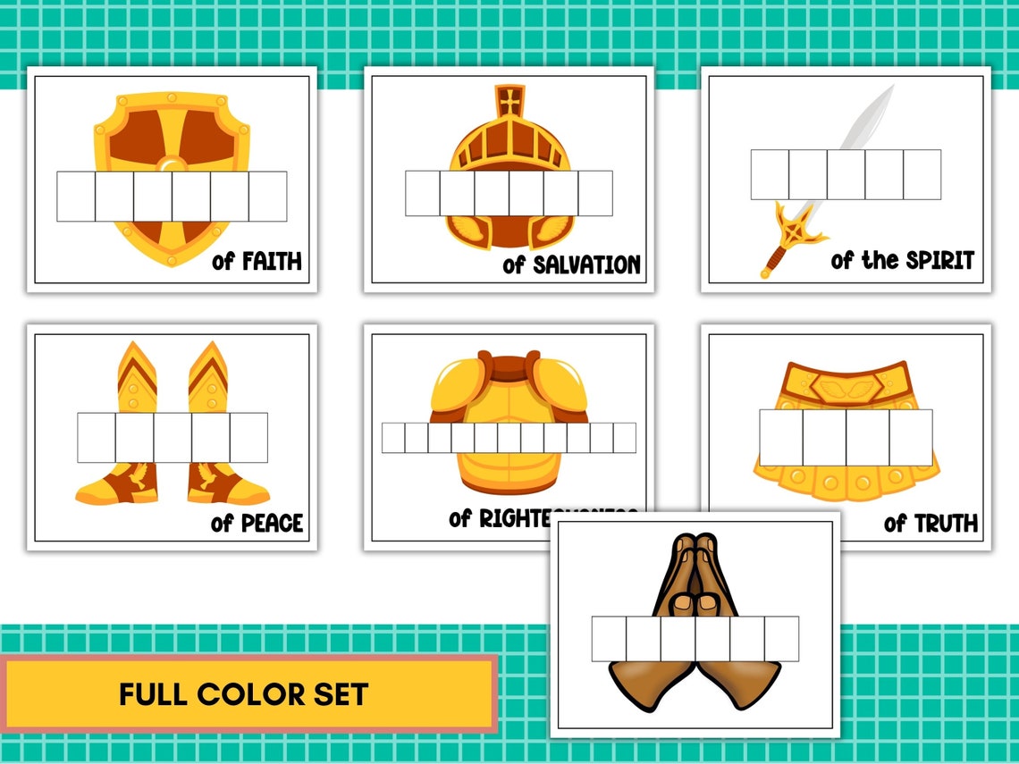 Printable Armor of God Cut & Paste Activity, Armor of God Craft ...