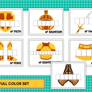 Printable Armor of God Cut & Paste Activity, Armor of God Craft ...