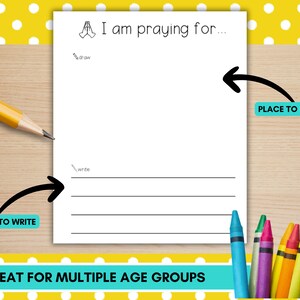 Printable Prayer Journal Mini Book for Kids, Prayer Activity for Kids ...