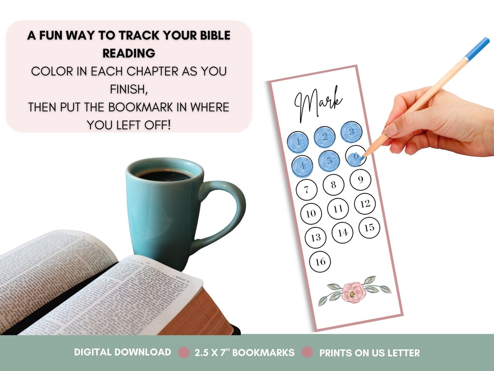 Printable New Testament Bookmarks, Set of 24, Bible Reading Tracker ...