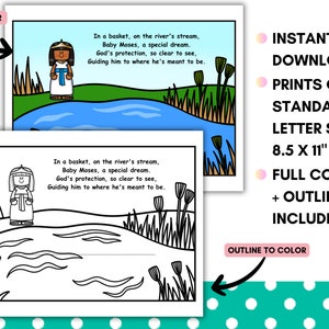 Baby Moses Bible Craft for Kids, Old Testament Bible Story for Kids ...