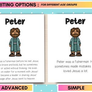 Printable Jesus and His Disciples Mini Book for Kids, 12 Disciples ...