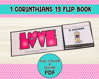 Love is Patient Love is Kind, 1 Corinthians 13, Homeschool Bible, Mini ...