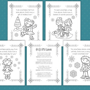 God’s Love Snowflake Coloring Pages, God's Love Snowflake Poem, Bible ...