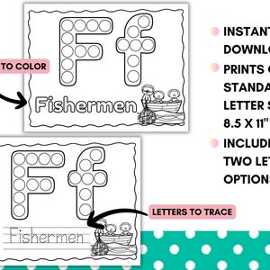 Bible ABC Dot Marker Printable, Christian Preschool Printables, Sunday ...