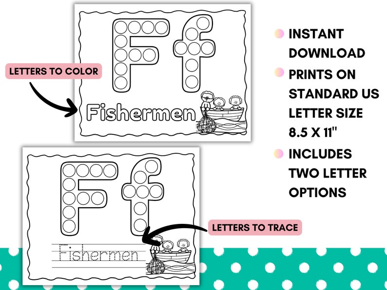 Bible ABC Dot Marker Printable, Christian Preschool Printables, Sunday ...